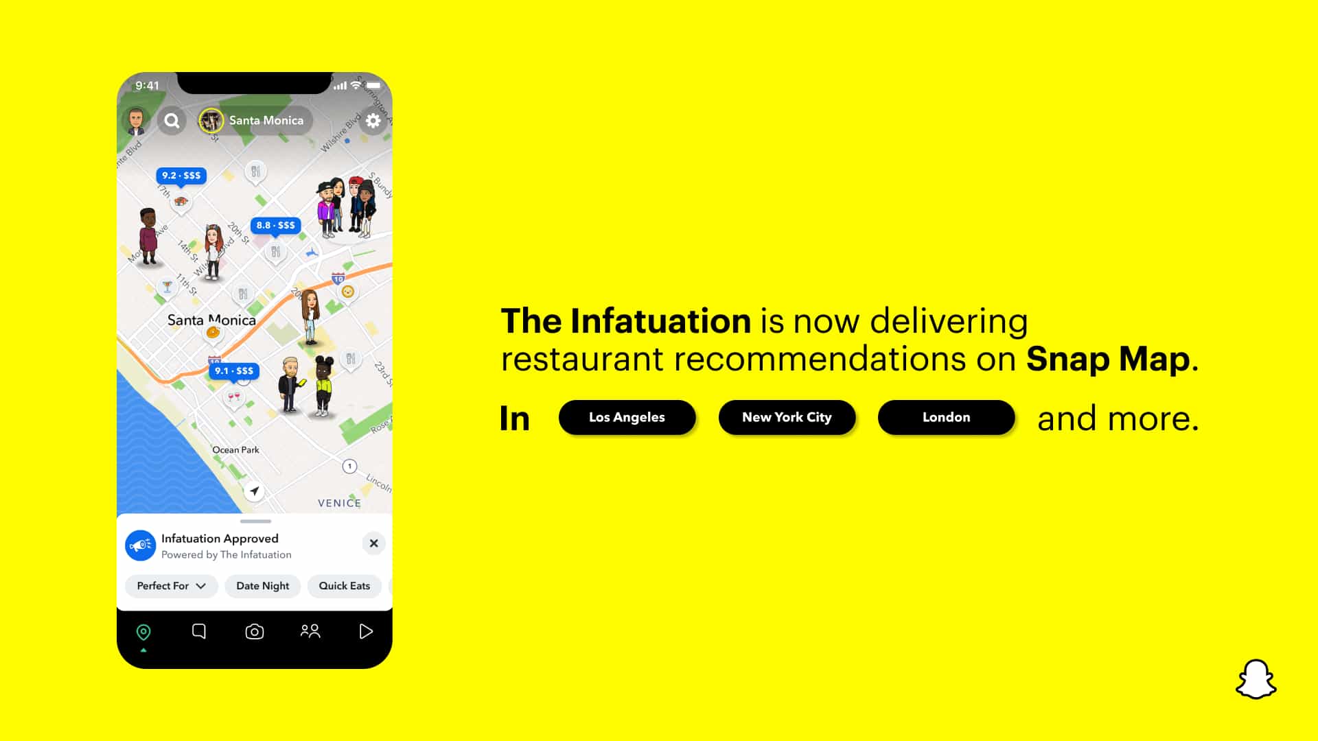 Snap Map Launches Restaurant Recommendations - Localogy
